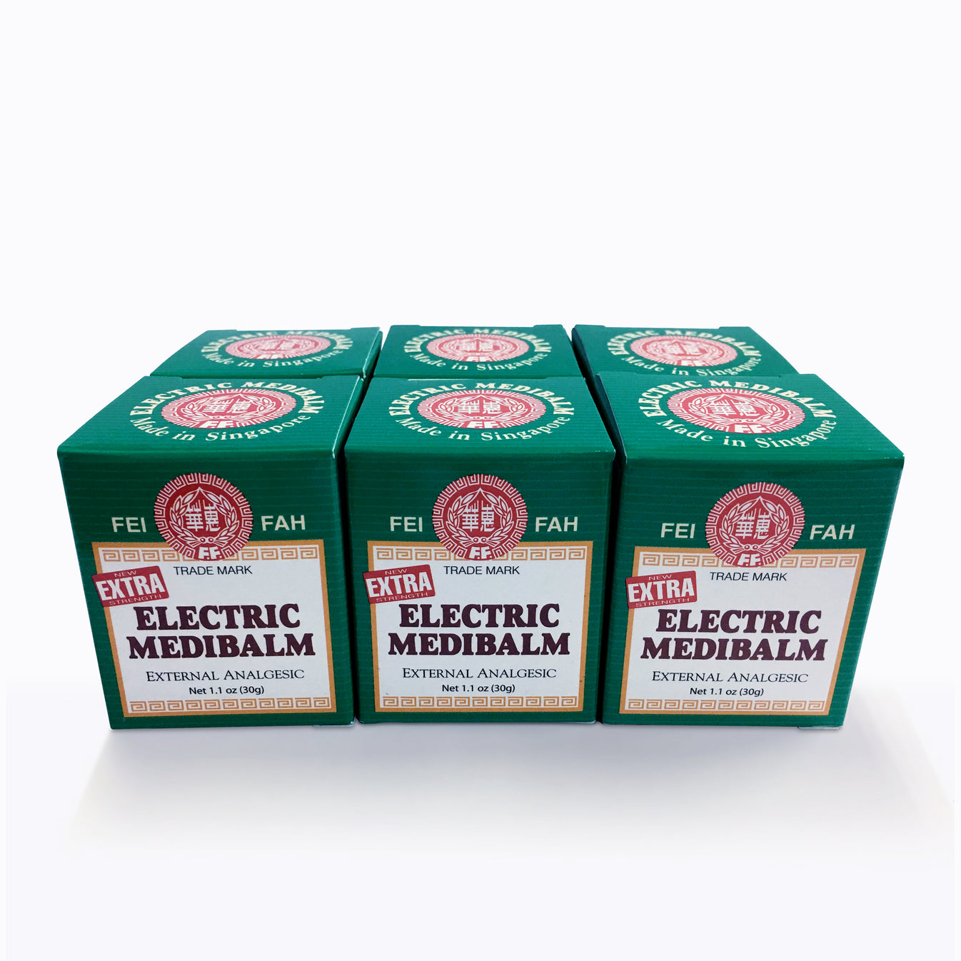 Fei Fah Electric Medibalm Extra 30g x 6 - Pain Relief – Fei Fah Medical ...
